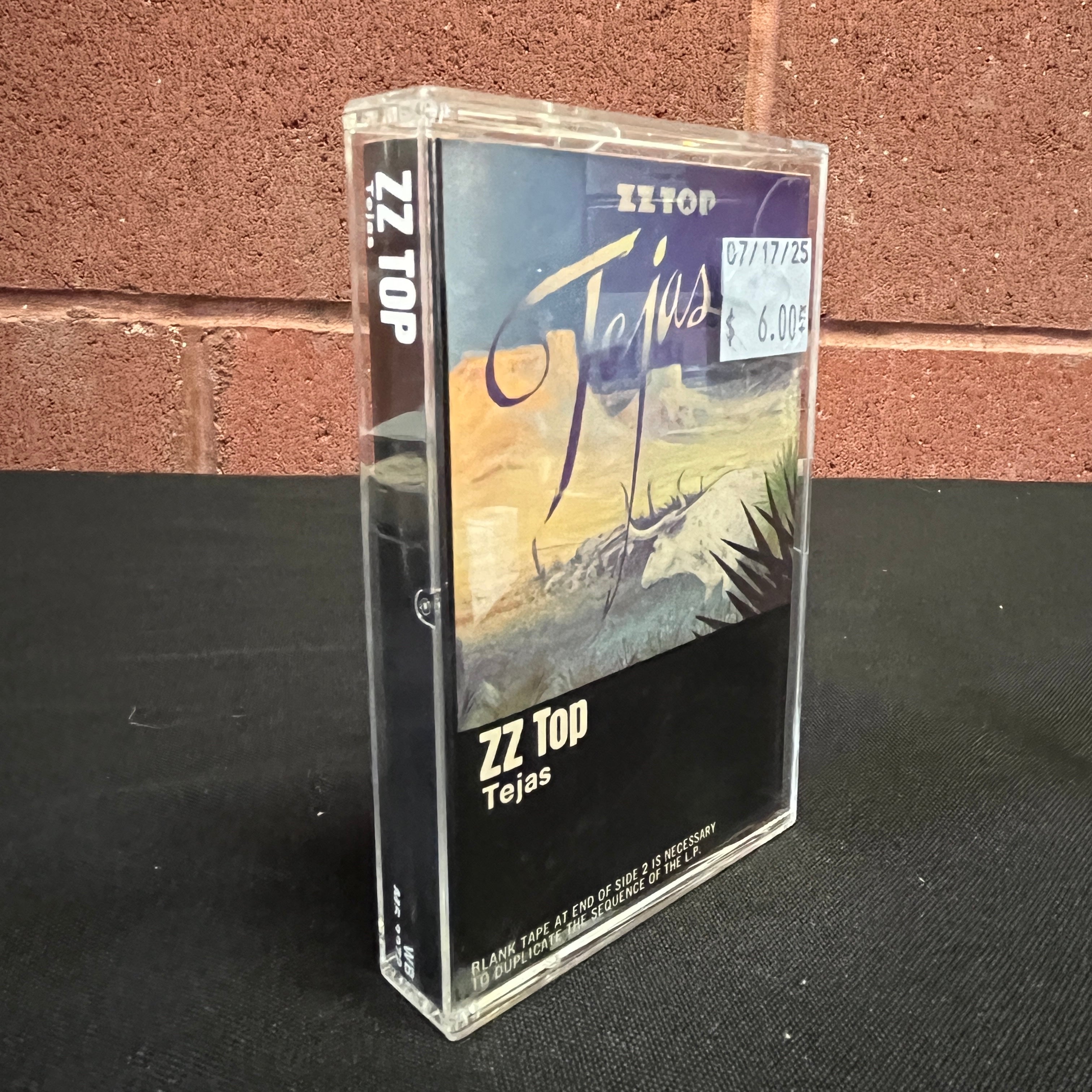 Used Cassette: ZZ Top "Tejas" Tape – 1-2-3-4 Go! Records