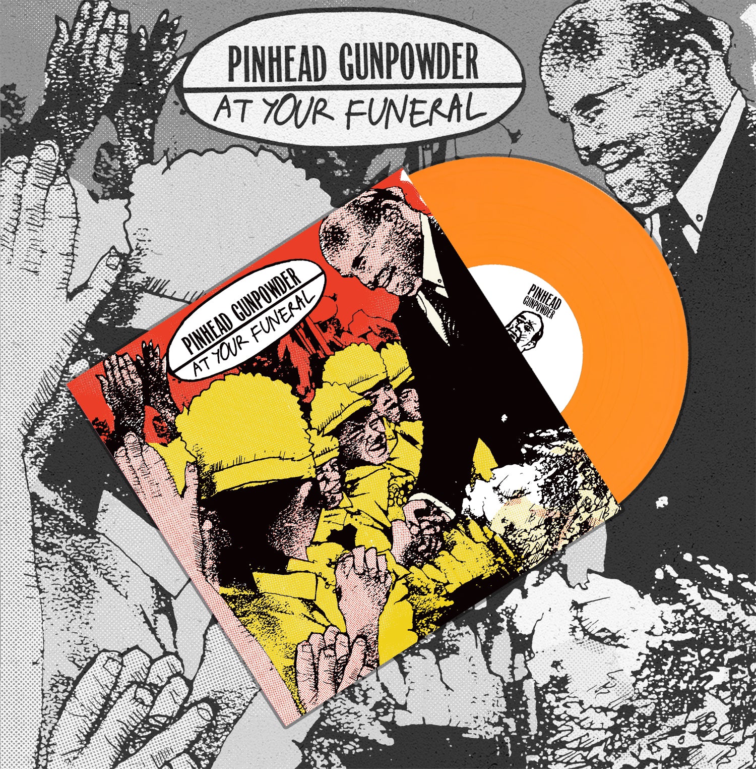 Pinhead Gunpowder "At Your Funeral" 7" (Orange Vinyl) – 1-2-3-4 Go! Records